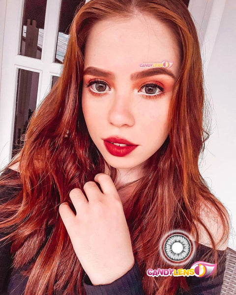 Geo Nudy Gray Color Circle Lens – Candylens